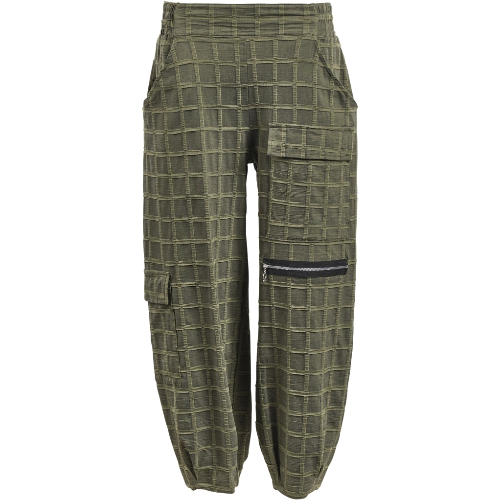 BUBBLE PANTS WITH ZIPPER DETAILS - Olive – My Soul